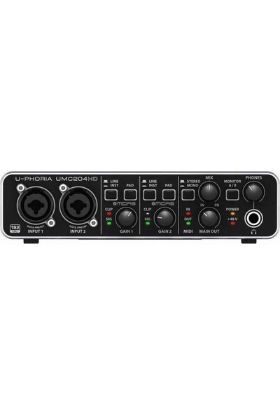 Behringer UMC204HD 2 Kanal Ses Kartı Behringer UMC204HD 2 Kanal Ses Kartı