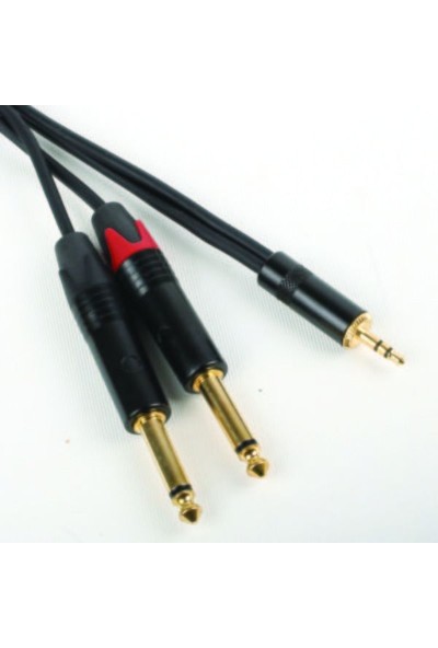 Purecon Pc-Js3-2jm6 1,5 Metre 2 x 6,3mm Jack Erkek Mono Çevrici - 3,5mm Jack Stereo Erkek Çevirici Kablo Purecon Pc-Js3-2jm6 1,5 Metre 2 x 6,3mm Jack Erkek Mono Çevrici - 3,5mm Jack Stereo Erkek Çevirici Kablo