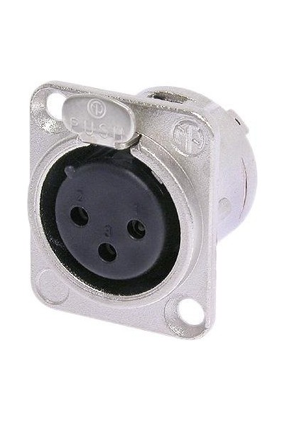 Neutrik NC3FD-L-1 Şase Tipi 3 Pinli Dişi Xlr Fiş