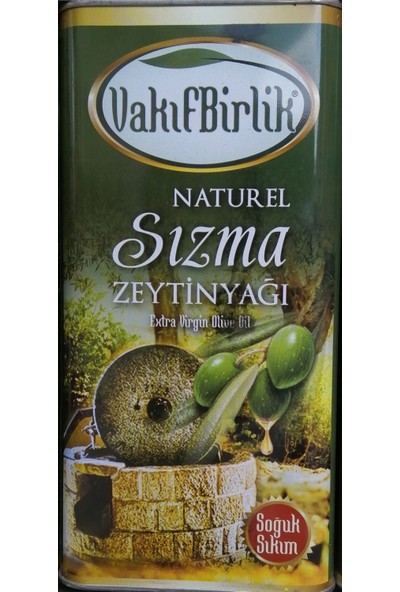 Vakıf Birlik Soğuk Sıkım Sızma Zeyrinyağı 5 Lt Vakıf Birlik Soğuk Sıkım Sızma Zeyrinyağı 5 Lt