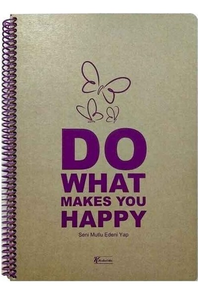 Keskin Color Funky Spiralli Seni Mutlu Edeni Yap Karton Kapak 80 Yaprak A6 Çizgili Not Defteri Keskin Color Funky Spiralli Seni Mutlu Edeni Yap Karton Kapak 80 Yaprak A6 Çizgili Not Defteri
