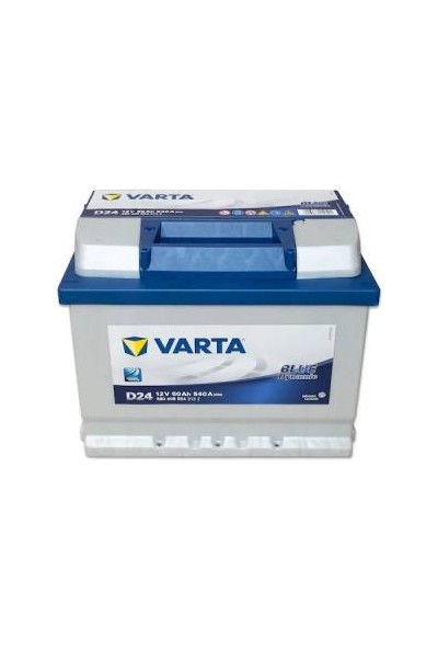 Varta Blue Dynamic D24 12 Volt 60 Amper Akü Eski Akü Varta Blue Dynamic D24 12 Volt 60 Amper Akü Eski Akü
