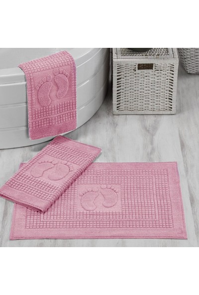 Regule 3'lü Ayak Havlusu Paspas Seti Ayak Çizgili Mor x 3 Adet