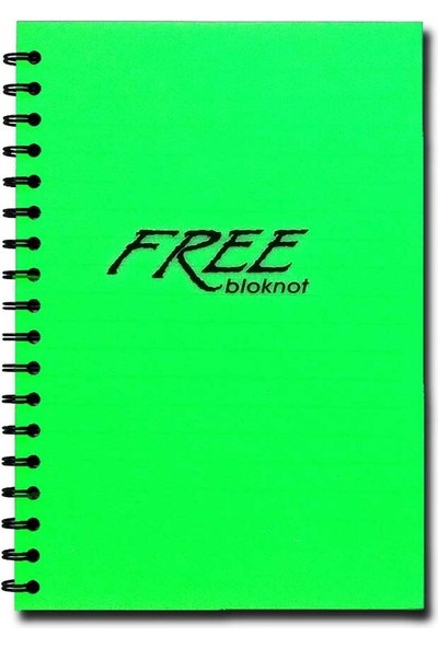Keskin Color Free Spiralli Yeşil Plastik Kapak 80 Yaprak A6 Çizgili Not Defteri Keskin Color Free Spiralli Yeşil Plastik Kapak 80 Yaprak A6 Çizgili Not Defteri