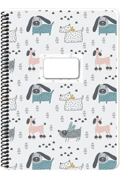 Keskin Color Pets Spiralli Köpek Karton Kapak 80 Yaprak A4 Çizgili Defter Keskin Color Pets Spiralli Köpek Karton Kapak 80 Yaprak A4 Çizgili Defter
