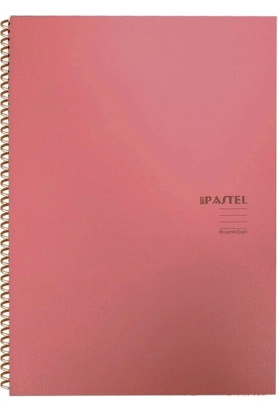 Keskin Color Pastel Note Spiralli Pembe Plastik Kapak 80 Yaprak 16,5X22,5 Çizgisiz Defter Keskin Color Pastel Note Spiralli Pembe Plastik Kapak 80 Yaprak 16,5X22,5 Çizgisiz Defter