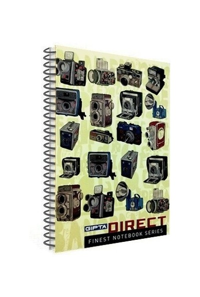 Gıpta Direct Spiralli Karton Kapak 96 Yaprak A4 Kareli Defter Model 4