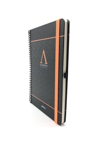 Gıpta Academia Spiralli Siyah Turuncu Sert Kapak 120 Yaprak 17X24 Kareli Defter Gıpta Academia Spiralli Siyah Turuncu Sert Kapak 120 Yaprak 17X24 Kareli Defter