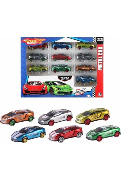 Toysan Metal 10'lu Araba Set Demir Diecast Arabalar Toysan Metal 10'lu Araba Set Demir Diecast Arabalar