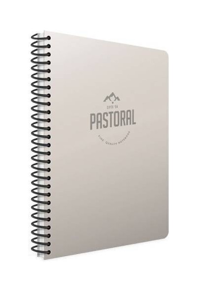 Gıpta Pastoral Spiralli Gri Plastik Kapak 96 Yaprak A4 Kareli Defter