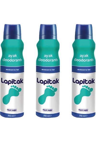 Lapitak Koku Önleyici Ayak Spreyi 125 ml (3 Kutu) Lapitak Koku Önleyici Ayak Spreyi 125 ml (3 Kutu)