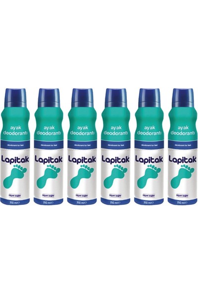 Lapitak Koku Önleyici Ayak Spreyi 125 ml (6 Kutu) Lapitak Koku Önleyici Ayak Spreyi 125 ml (6 Kutu)
