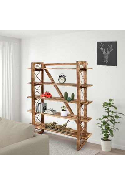 Zümra Ahşap Ahşap Dekoratif 5 Bölmeli El Yapımı Raf & Kitaplık Zümra Ahşap Ahşap Dekoratif 5 Bölmeli El Yapımı Raf & Kitaplık
