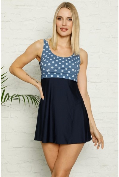 Moto Angela Kadın Mayosu Şortlu Likralı Elbise MARIA53 Moto Angela Kadın Mayosu Şortlu Likralı Elbise MARIA53