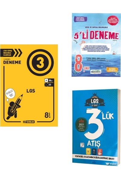 8.sınıf Lgs Deneme Sınavları Hız Yayınları + Okyanus Yayınları ve Oskar Denemeleri