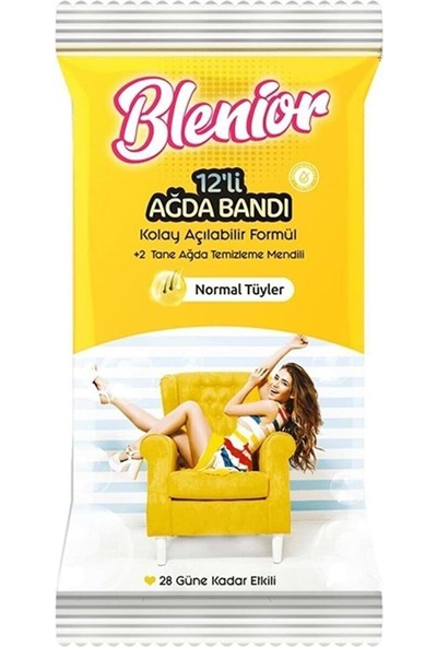 Blenior 12 Li Ağda Bandı Normal Tüyler Blenior 12 Li Ağda Bandı Normal Tüyler