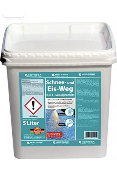 Hotrega Kar ve Buz Çözücü Granül ve Solüsyonu 5 Lt