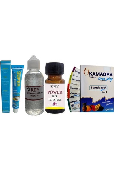 Bayan Damla Power + Gecıktiriçı Krem 150000 + Rby Jel + Kamagra 7 Li Bayan Damla Power + Gecıktiriçı Krem 150000 + Rby Jel + Kamagra 7 Li