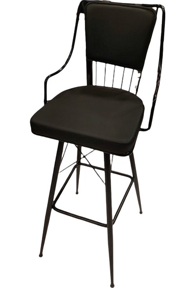 Sandalye Shop Reina Bar Sandalyesi 65 cm Siyah