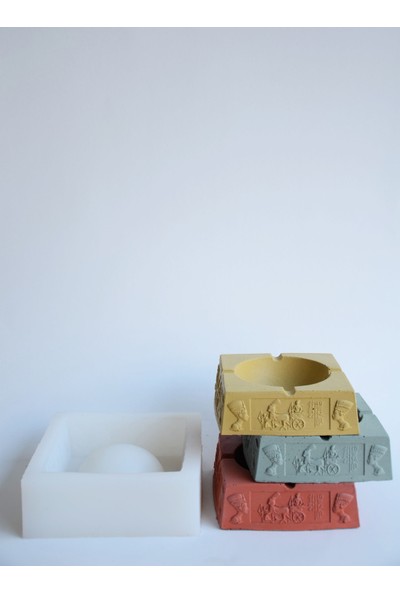 Reality Mumya Motifli Küllük Silikon Kalıbı Reality Mumya Motifli Küllük Silikon Kalıbı