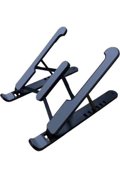 Huramarketing Ergonomik Demir Mekanizmalı Yükseklik Ayarlı Laptop Standı Siyah