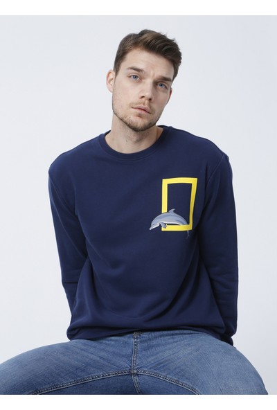 National Geographic Sweatsh, M, Lacivert