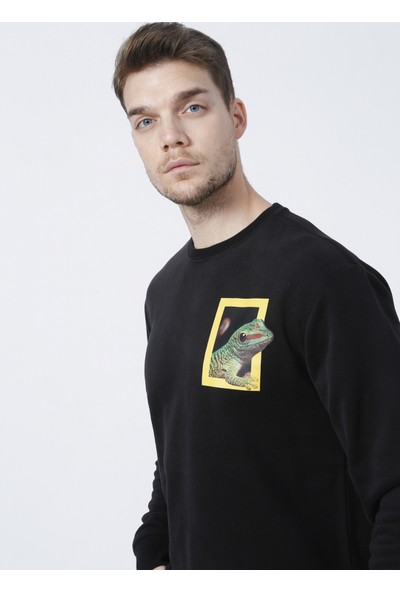 National Geographic Sweatshı, 2xl, Siyah