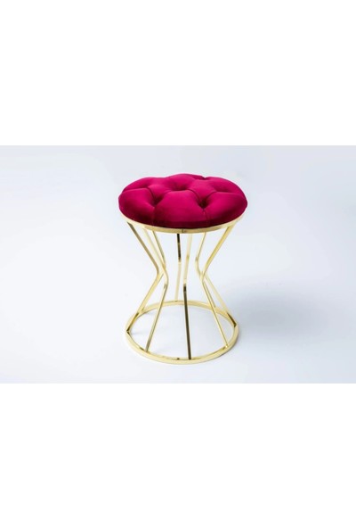 Zeytun Metal Kumsaati Puf Gold Ayak Zeytun Metal Kumsaati Puf Gold Ayak