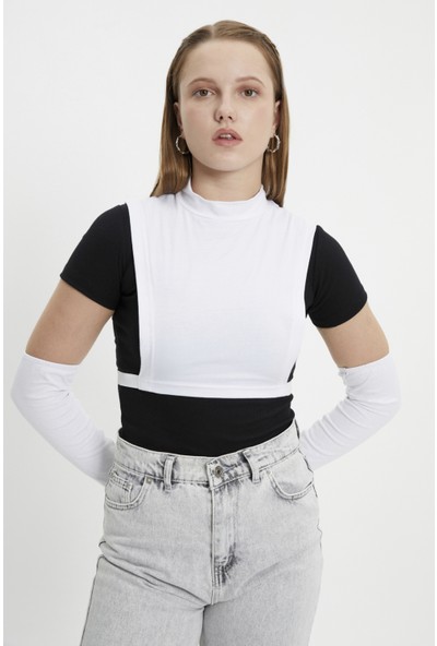 Mirach Penye Boyunluk & Kolluk 2’li Takımı - Beyaz