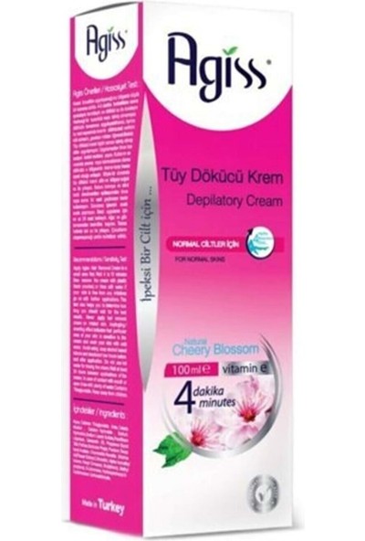 Agiss Tüy Dökücü Krem 100 ml Doğal Normal Ciltler Için Agiss Tüy Dökücü Krem 100 ml Doğal Normal Ciltler Için
