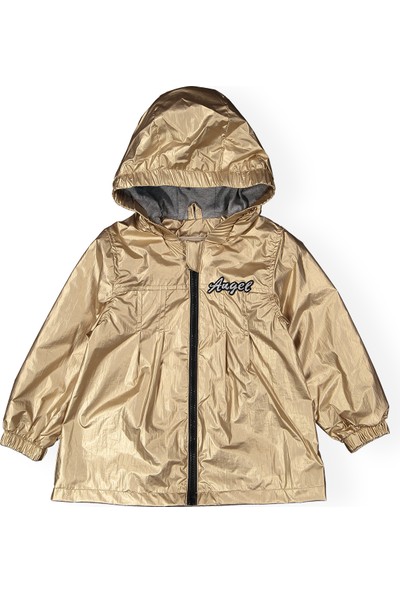 Verscon Kız Parlak Kumaş Angel Nakışlı Kapüşonlu Yağmurluk Verscon Kız Parlak Kumaş Angel Nakışlı Kapüşonlu Yağmurluk