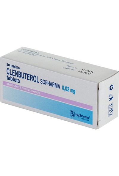So pharma Clenbuterol 0.02 Mg 50 Tablet Skt 04.2024
