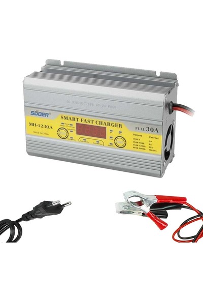 Suoer MH-1230A 12 Volt Max 30 Amper Akıllı Akü Şarj Cihazı Suoer MH-1230A 12 Volt Max 30 Amper Akıllı Akü Şarj Cihazı