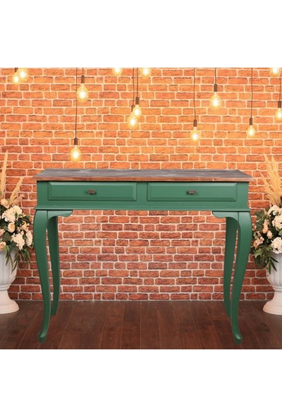 Roys Ahşap 120 cm Çekmeceli Yeşil Koyu Ceviz Dresuar Roys Ahşap 120 cm Çekmeceli Yeşil Koyu Ceviz Dresuar