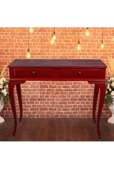 Roys Ahşap 100 cm Çekmeceli Kırmızı Üstü Masif Dresuar Roys Ahşap 100 cm Çekmeceli Kırmızı Üstü Masif Dresuar