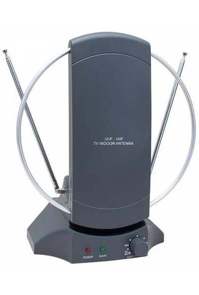 Powermaster DT-101 Uhf-Vhf Renkli Elektrikli Tv Fm Üstü Anten