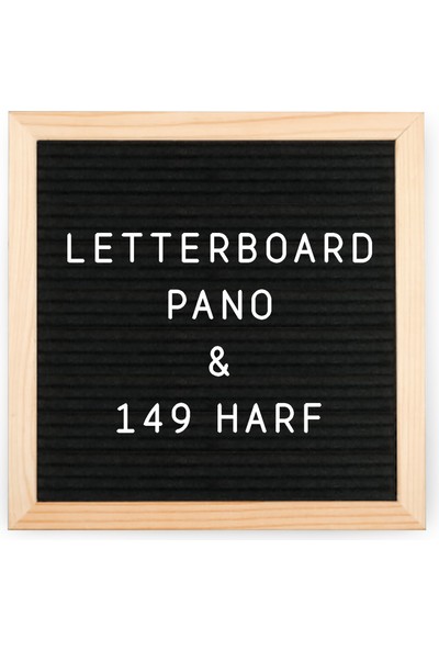 Ecuy Yazı Panosu 149 Harfli Ahşap Yazı Panosu 25X25 cm Letter Board Ecuy Yazı Panosu 149 Harfli Ahşap Yazı Panosu 25X25 cm Letter Board