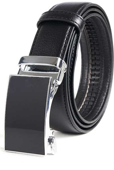 Prs Otomatik Tokalı Klasik Erkek Kemer 3,5 Cm, Cam Tokalı Hızlı Çıkartılabilen Kemer