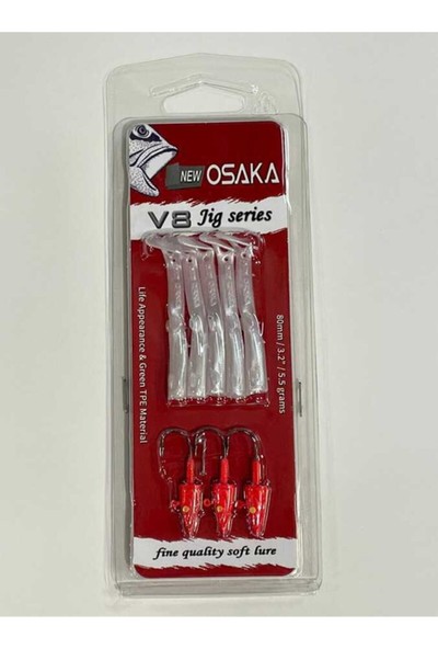 Osaka New V8 Jig Series Red Head