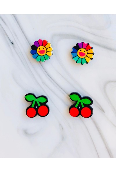 Yeşim Aksesuar Mıknatıslı Çocuk Küpe, Çocuk Küpesi Mıknatıslı(2 Çift) Yeşim Aksesuar Mıknatıslı Çocuk Küpe, Çocuk Küpesi Mıknatıslı(2 Çift)