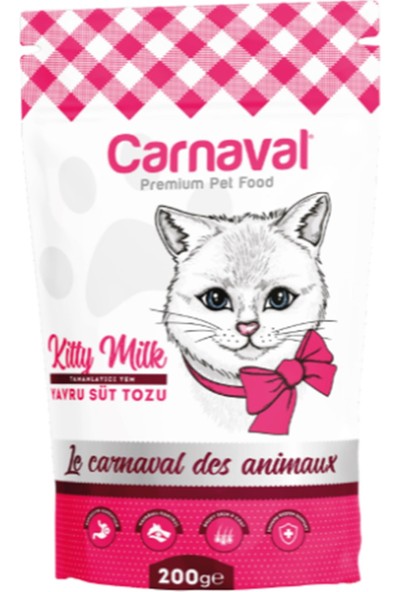 Carnaval Premium Cat Kedi Süt Tozu Yavru Kedi 200gr Carnaval Premium Cat Kedi Süt Tozu Yavru Kedi 200gr