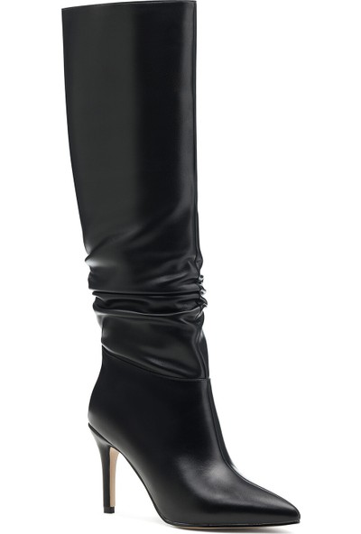 Hofel 1pr Siyah Kadın Topuklu Çizme