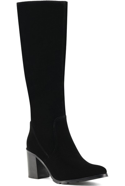 İnci Shawn.s.z 1pr Siyah Kadın Topuklu Çizme