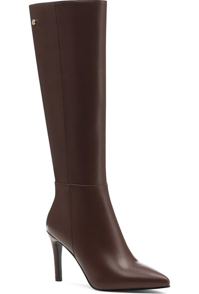 Peonnı.z 1pr Kahverengi Kadın Topuklu Çizme