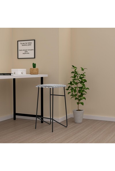 Kenzlife Yemek Sandalyesi Taburesi 1 Li DENLI65 Syhtalenkumaş Mutfak Metal Bar Kenzlife Yemek Sandalyesi Taburesi 1 Li DENLI65 Syhtalenkumaş Mutfak Metal Bar