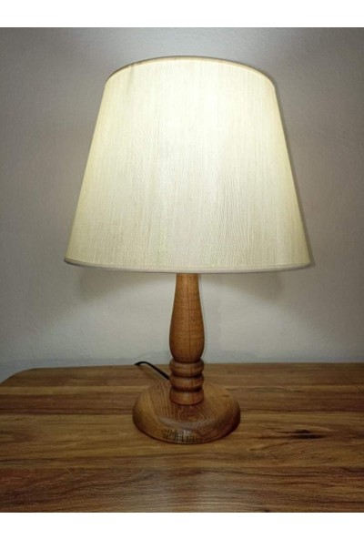Galeriist Ahşap Tornalı Abajur