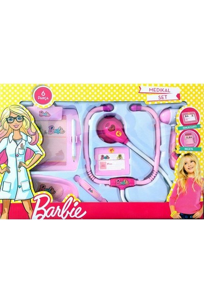 Barbie Vardem 6 Parça Doktor Seti Barbie Vardem 6 Parça Doktor Seti