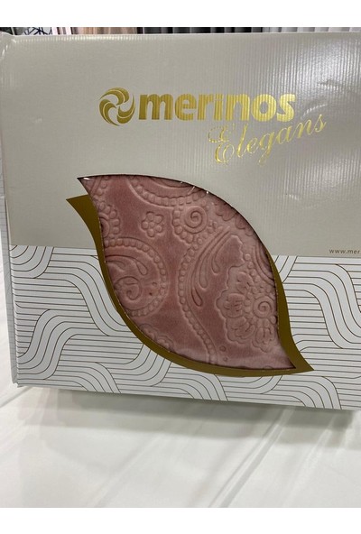 Merinos Elegance Çift Kişilik Kabartmalı Battaniye