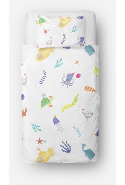 Happy Folks Ocean Big Party Tek Kişilik Nevresim Takımı