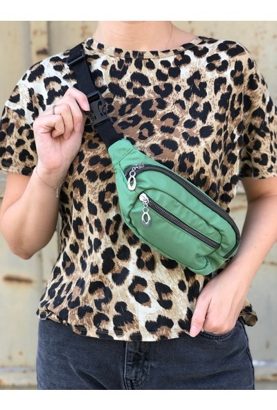 Lebina Saten Kumaş Bel Çantası